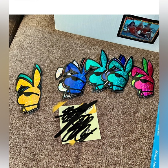 Vintage | Design | Vintage 9s Set Of 25 Bunny With Sunglasses Stickers ...